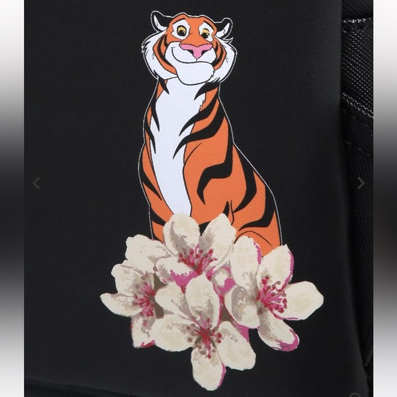 Loungefly | Bags | Loungefly Disney Aladdin Rajah Floral Mini Backpack ...